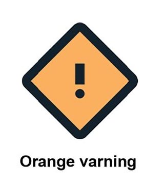 SMHI har utfärdat en orange varning för vind i kombination med snöfall ...